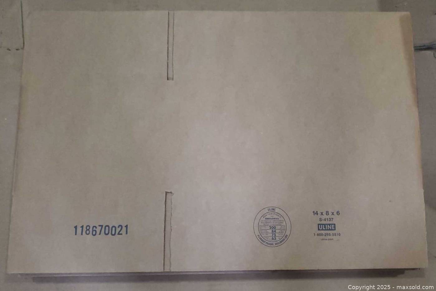 Uline corrugated boxes S-1437 14x8x6, 7 new | Maxsold