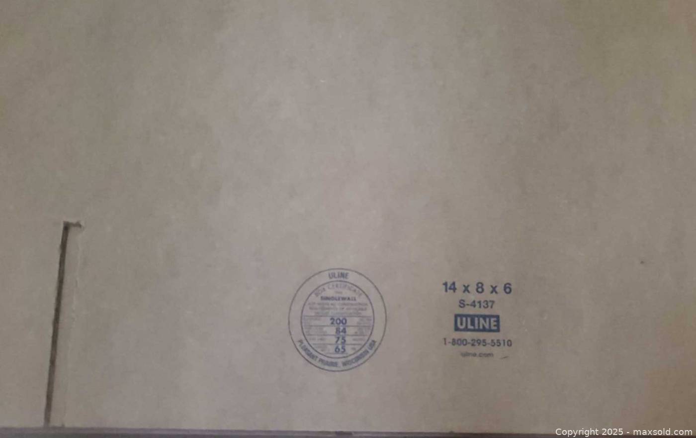 Uline corrugated boxes S-1437 14x8x6, 7 new | Maxsold