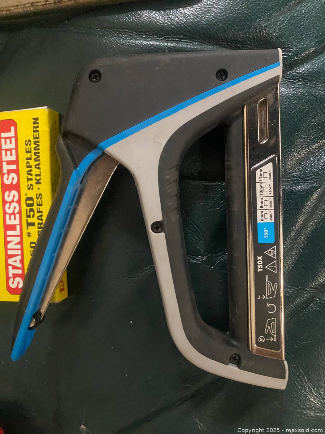 Arrow T50X staple gun, two boxes T-50 staples, 12" Fuller adjustable ...