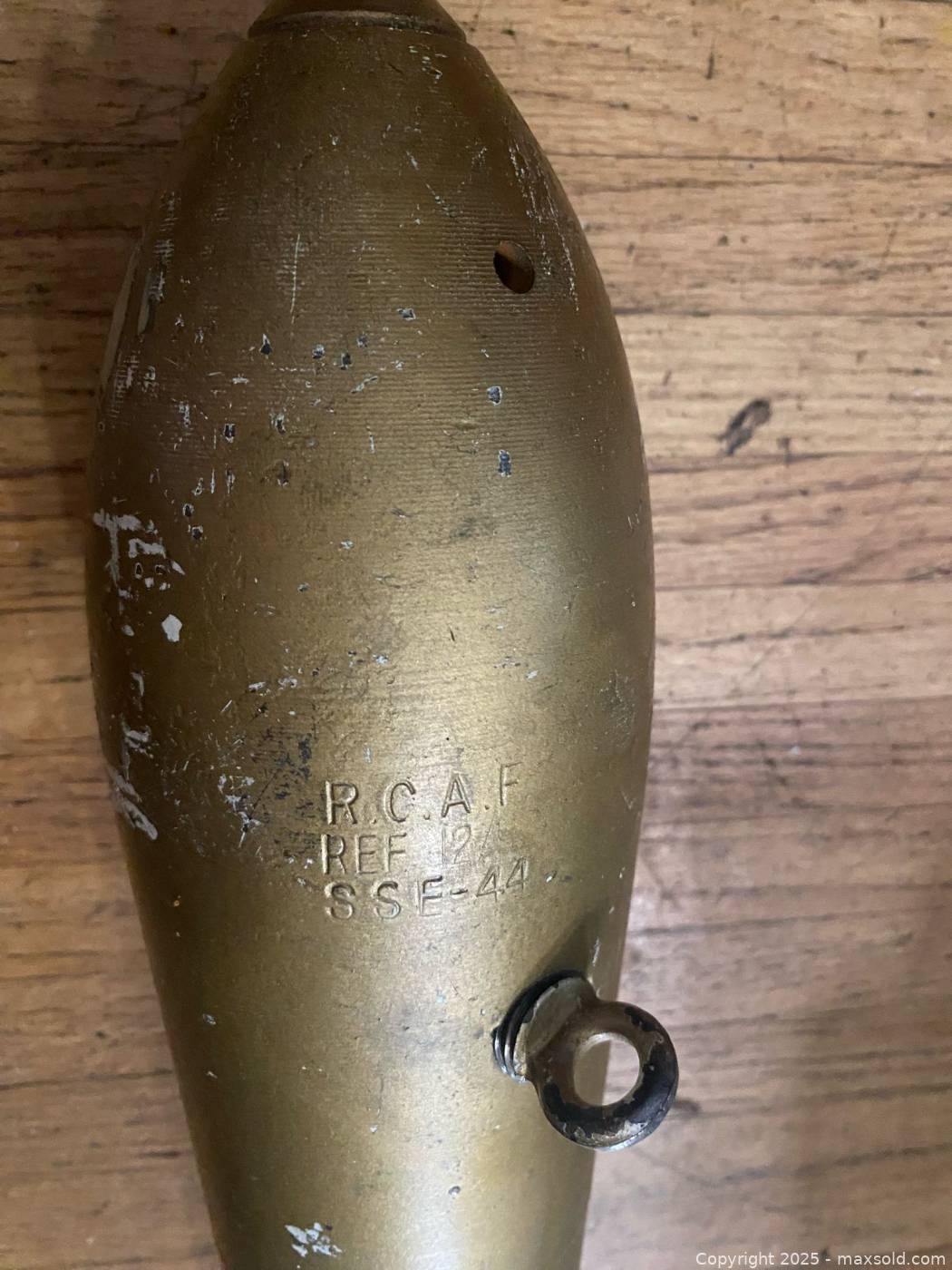 World War II RCAF metal practice bomb | Maxsold
