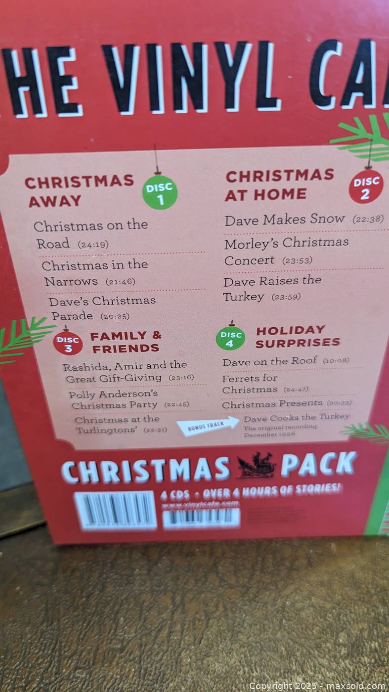 Stuart McLean Vinyl Cafe Christmas Pack 4-CD set | Maxsold