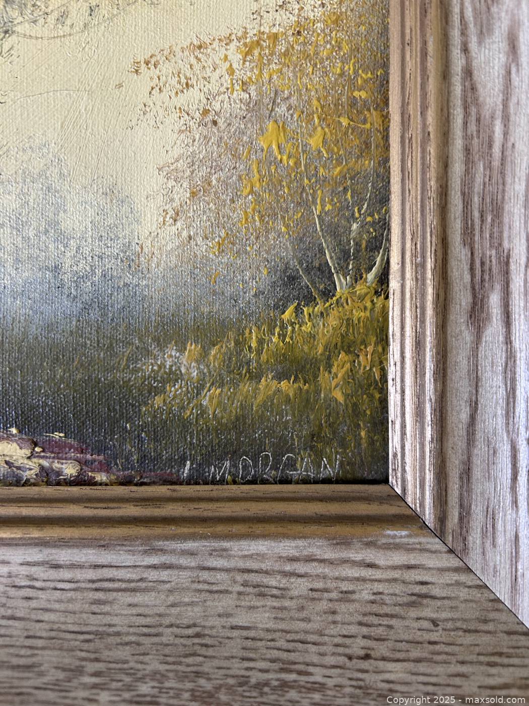 Wood Framed Autumn Glade Oil Painting | Maxsold