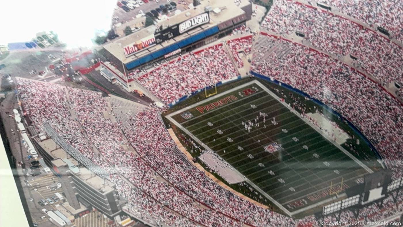 Framed Foxboro Stadium Photo & 1994 Ticket | Maxsold