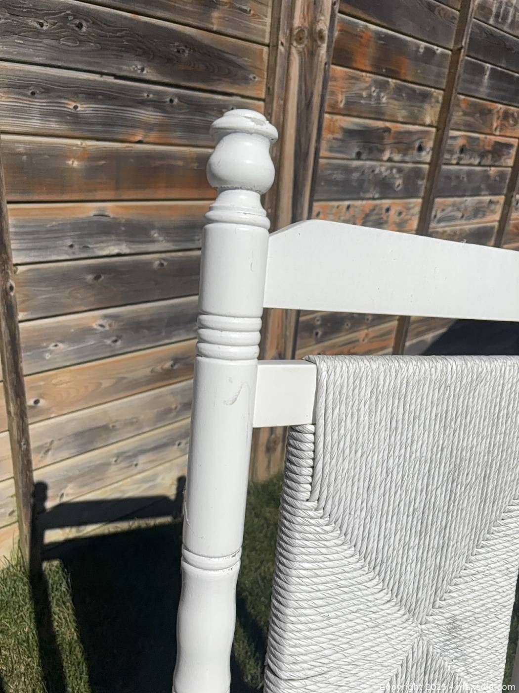 Cracker Barrel White Porch Rocking Chair | Maxsold