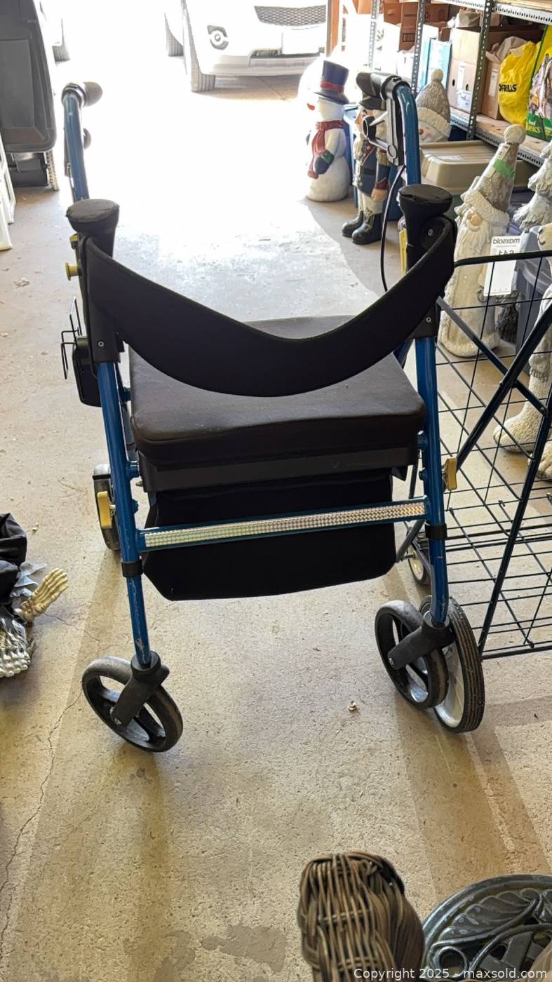 Guardian rollator walker and folding metal shopping cart | Maxsold