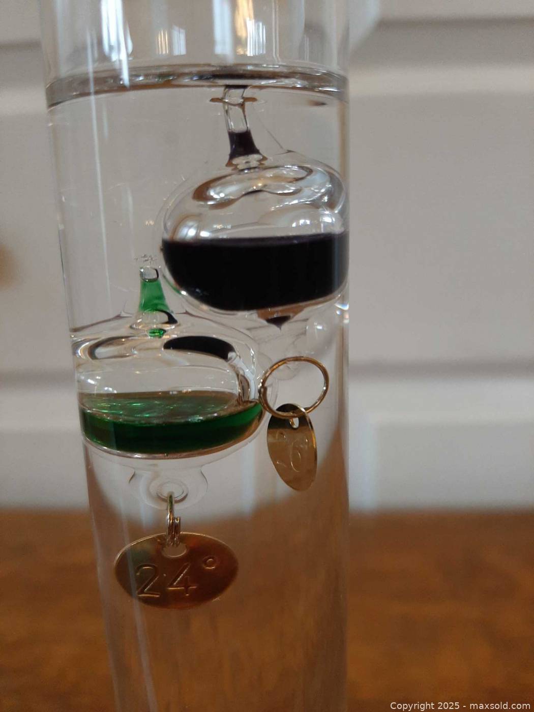 Vintage glass Galileo thermometer | Maxsold