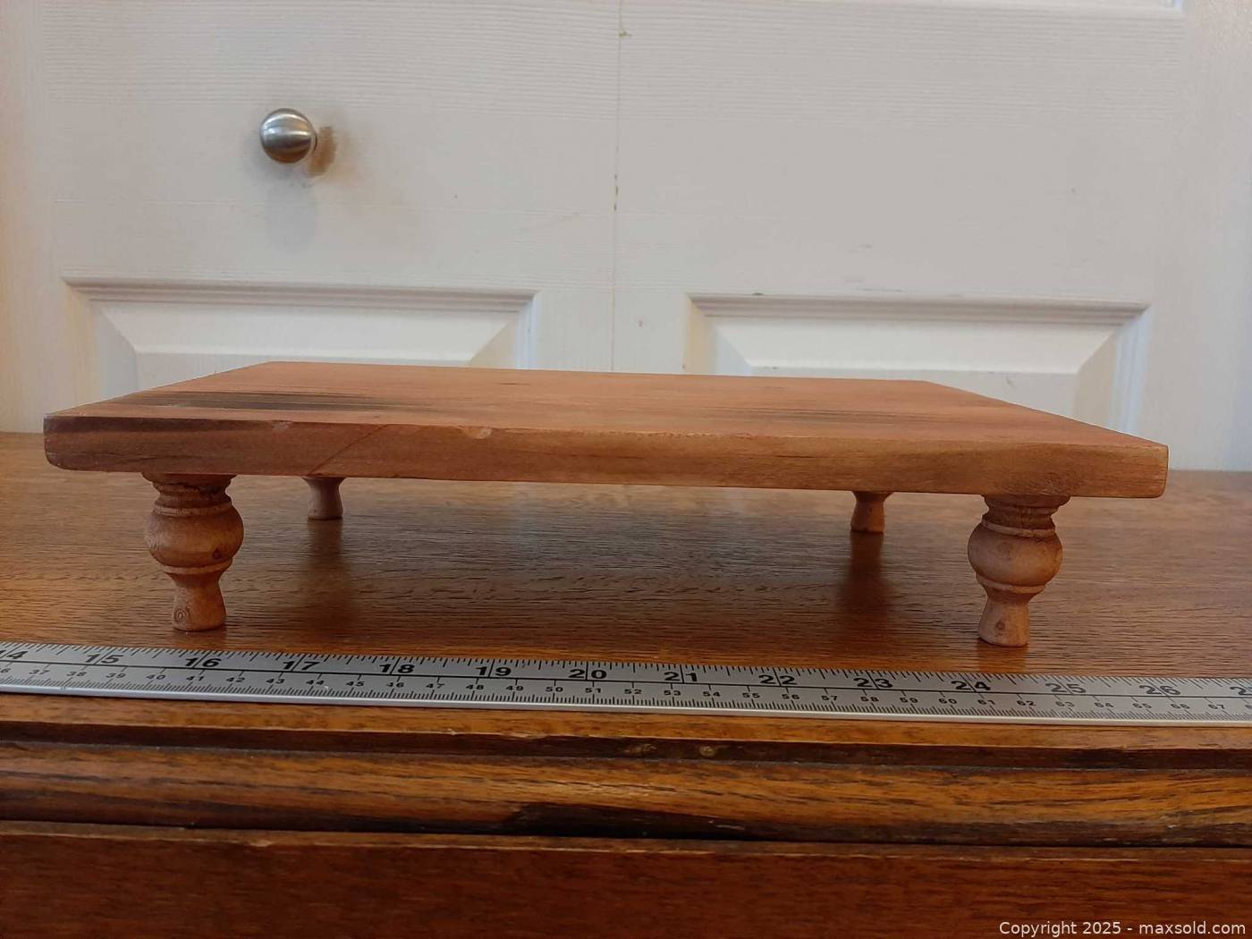 Wooden plant riser stand | Maxsold