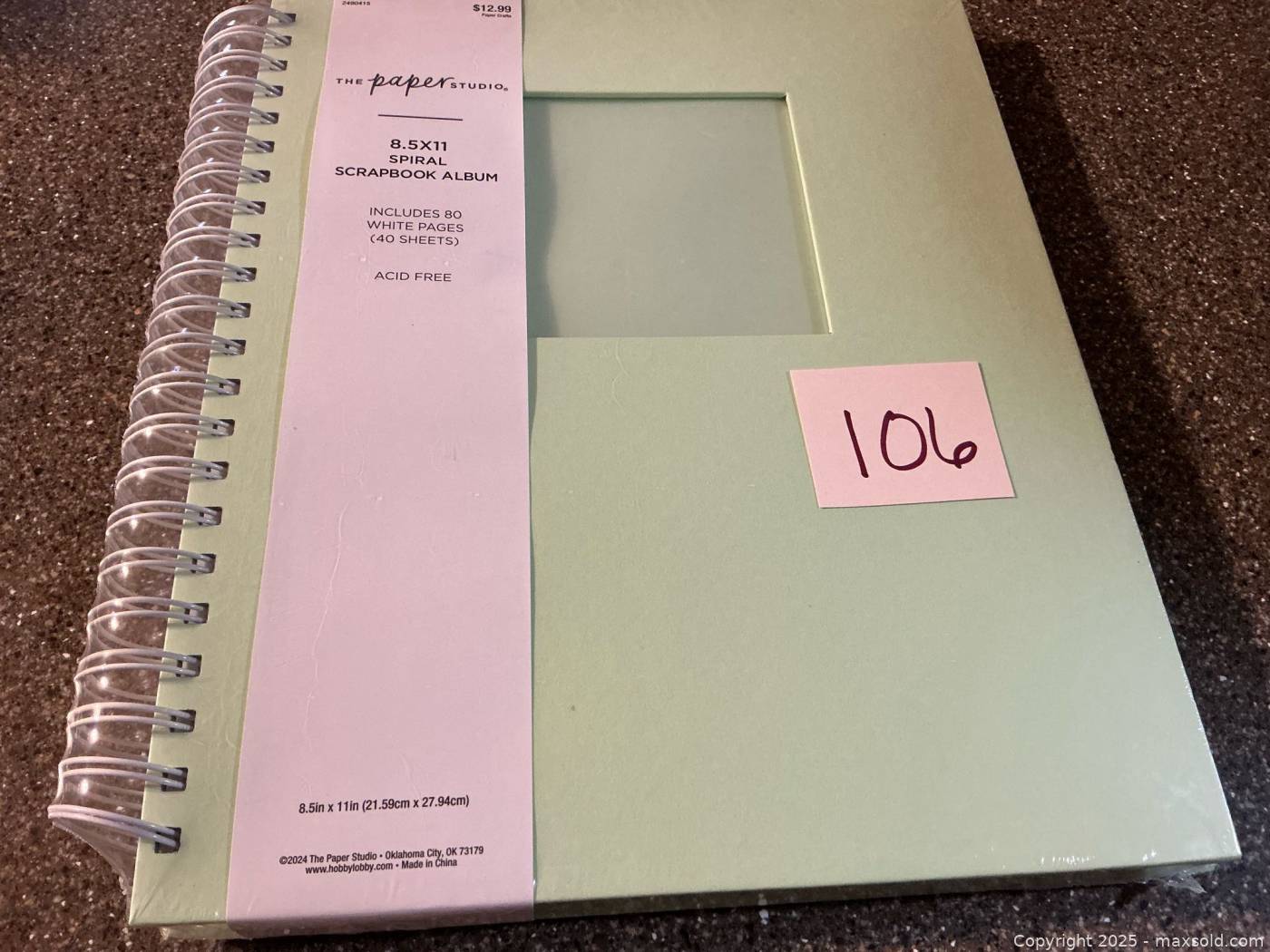 The Paper Studio 8.5 x 11 Spiral Scrapbook Album | Maxsold