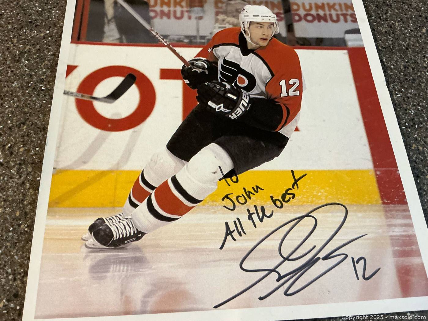 Autographed Philadelphia Flyers #12 Photo | Maxsold