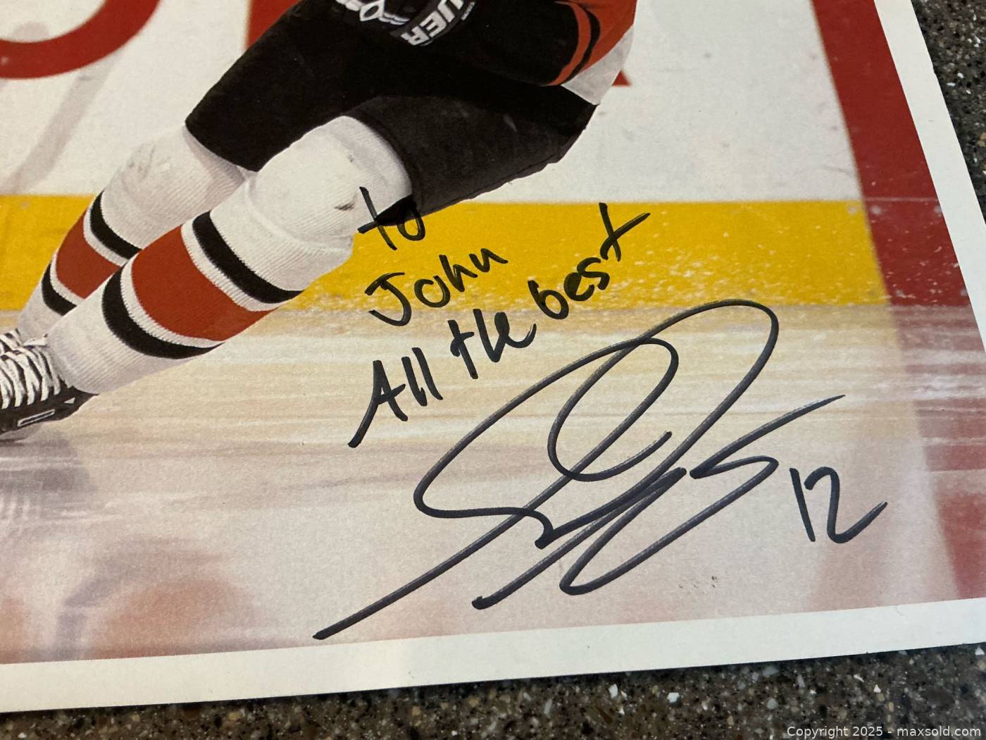 Autographed Philadelphia Flyers #12 Photo | Maxsold
