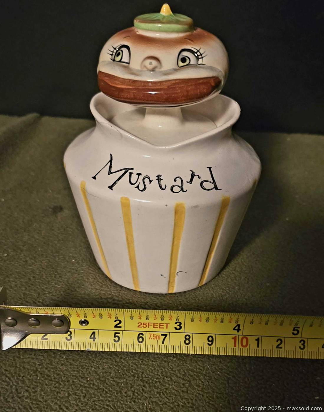 1950s Pixieware mustard and jam jars | Maxsold