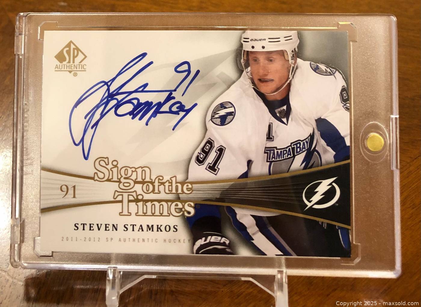 2011-12 SP Authentic Steven Stamkos Sign of the Times Autograph Card ...