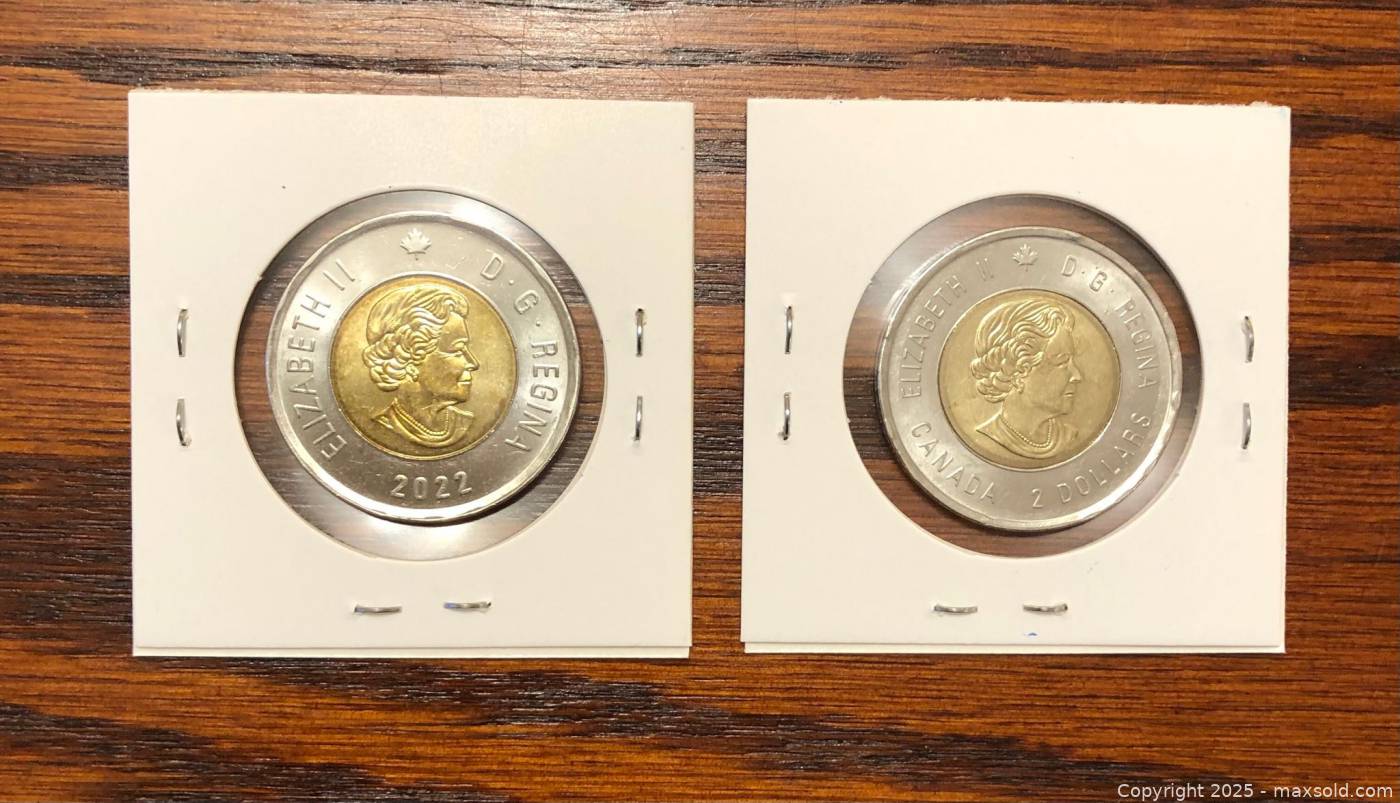 2021 & 2022 Canada $2 commemorative coins | Maxsold