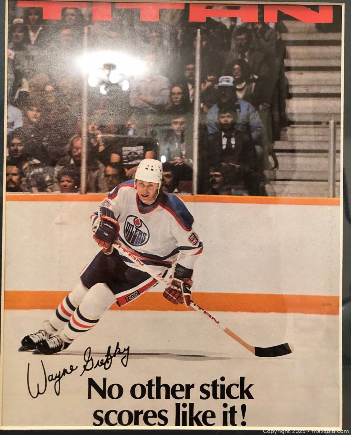 Wayne Gretzky Titan framed advertisement | Maxsold