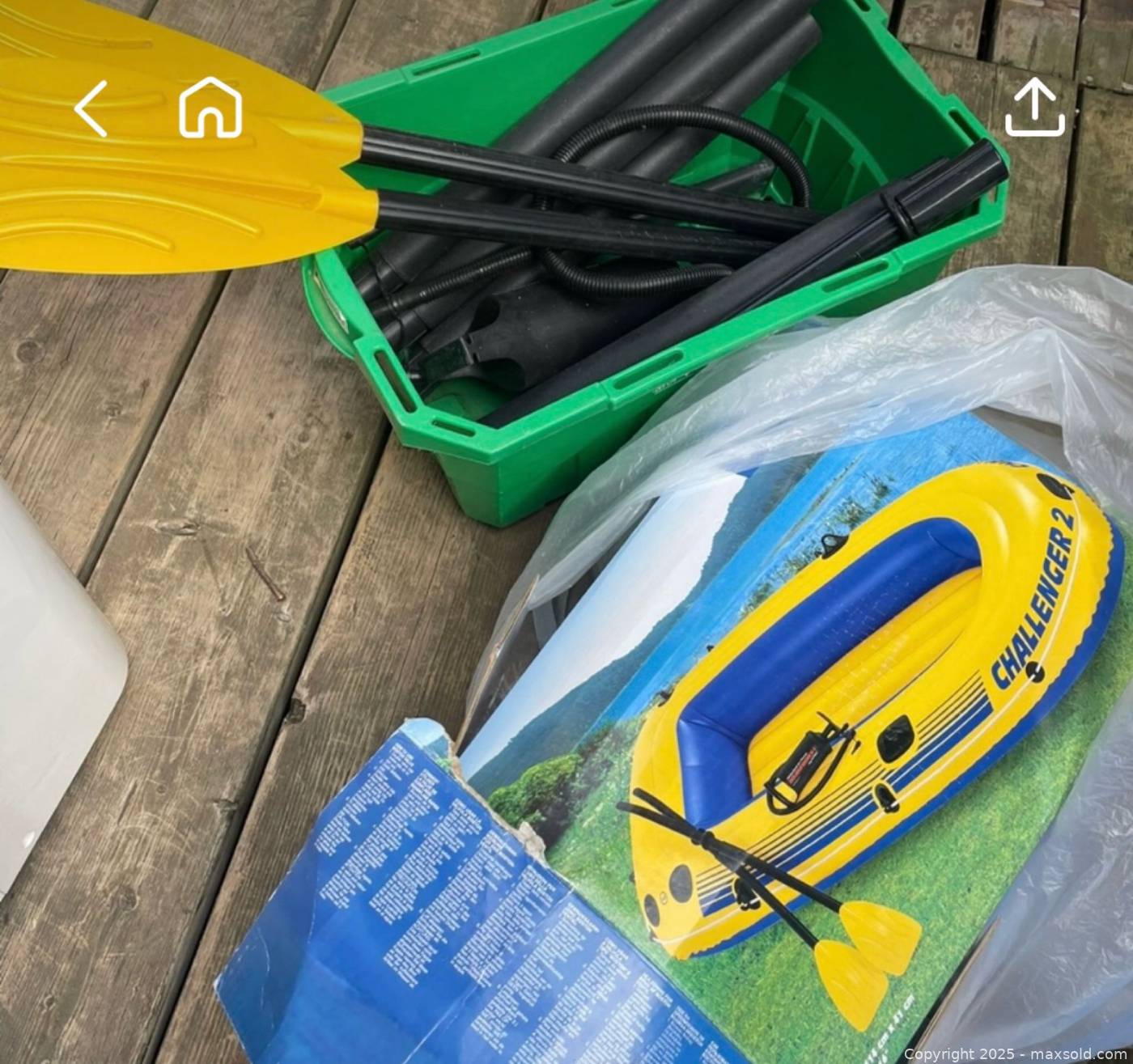 Intex Challenger 2 Inflatable Boat Set | Maxsold