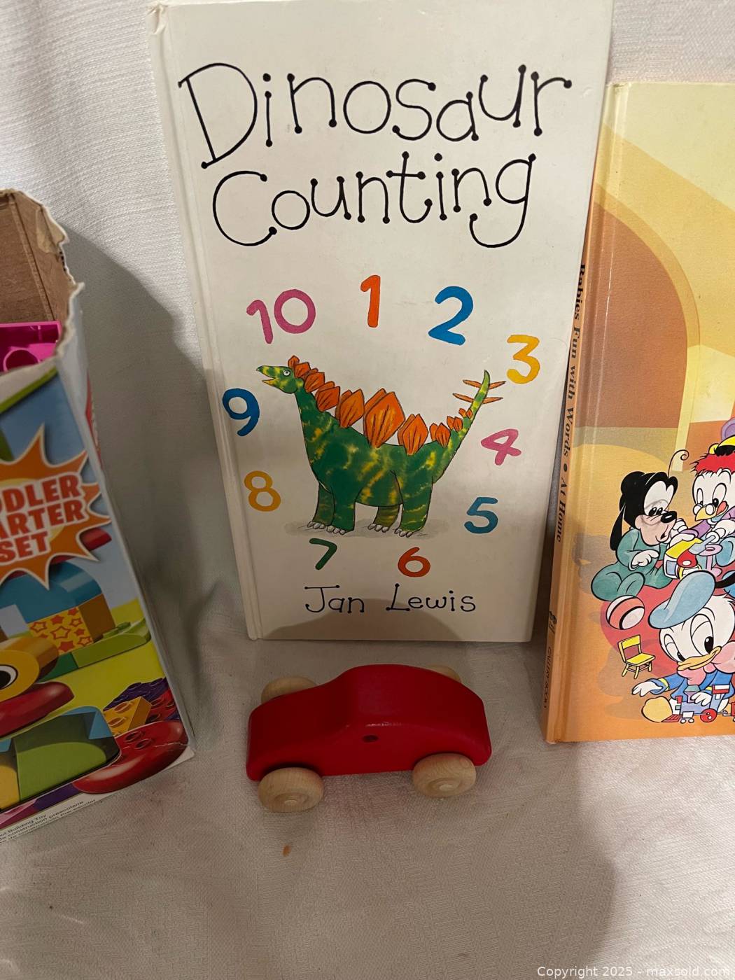 LEGO Duplo Toddler Starter Set, 3 Children’s Books & Wooden Car | Maxsold