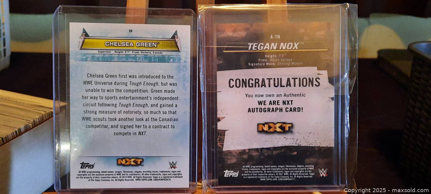 Chelsea Green & Tegan Nox autographed WWE cards | Maxsold
