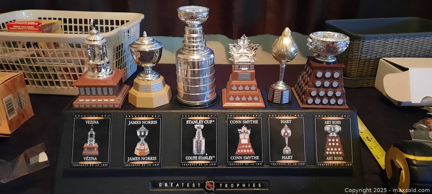 McDonald's NHL Mini Trophy Set With Stand | Maxsold