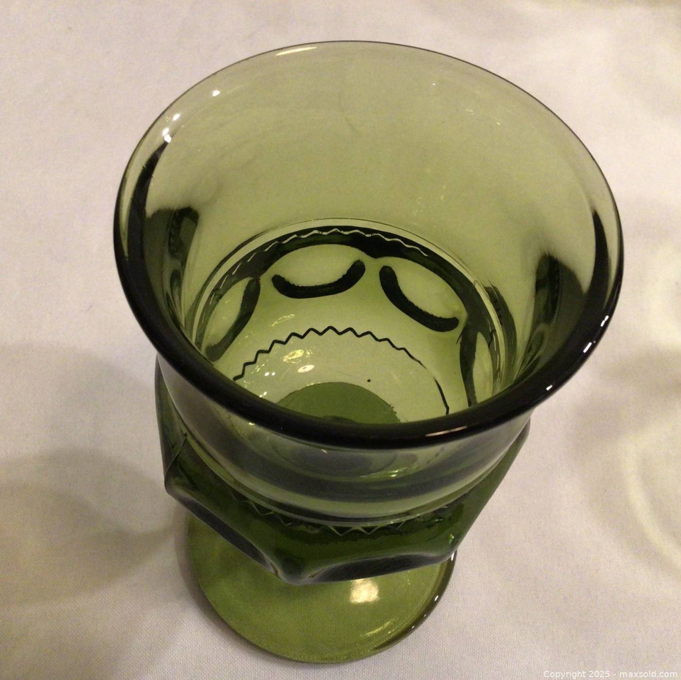 Indiana Glass King’s Crown Thumbprint Goblets, 8 | Maxsold