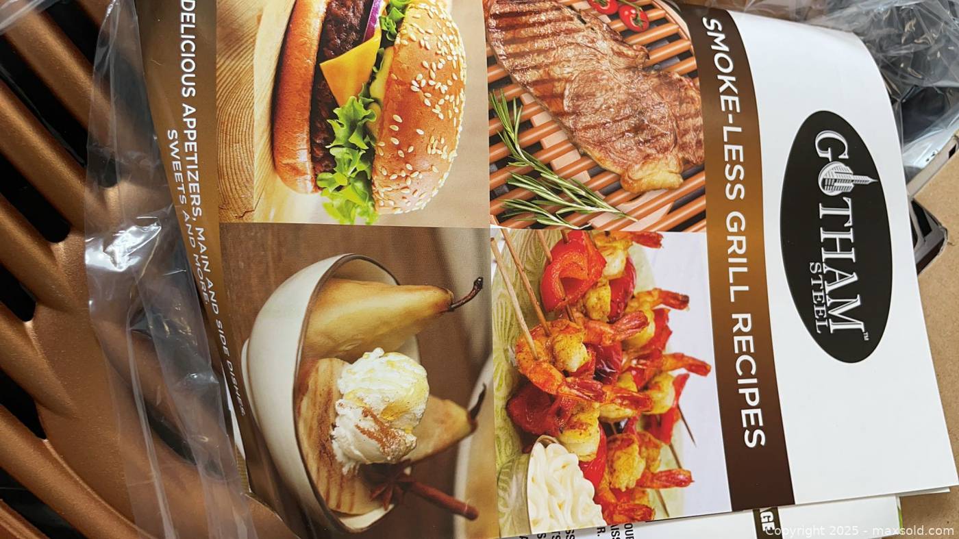 Gotham Steel electric grill, mandoline slicer, bakeware & storage | Maxsold