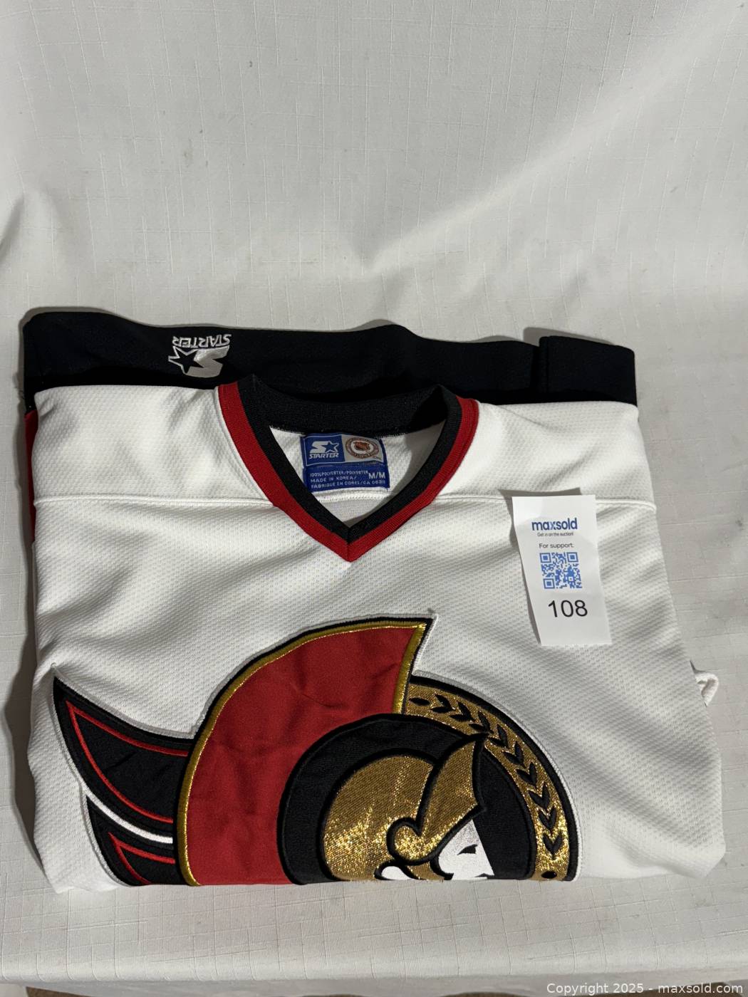 Vintage 1990s Starter Ottawa Senators NHL Hockey Jersey | Maxsold
