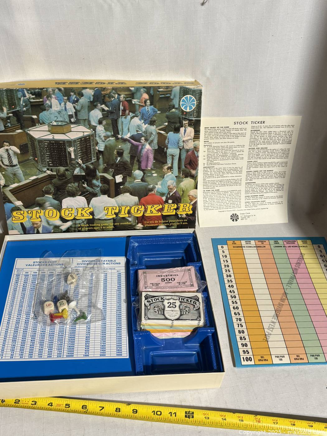 Vintage Copp Clark Stock Ticker board game | Maxsold