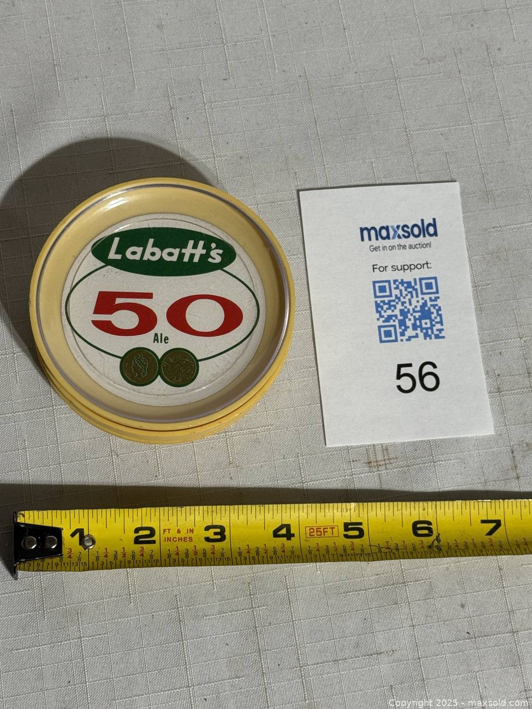 Vintage Labatt’s 50 Ale plastic coasters | Maxsold