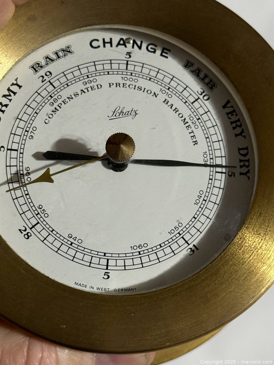 Schatz West Germany Brass Precision Barometer | Maxsold