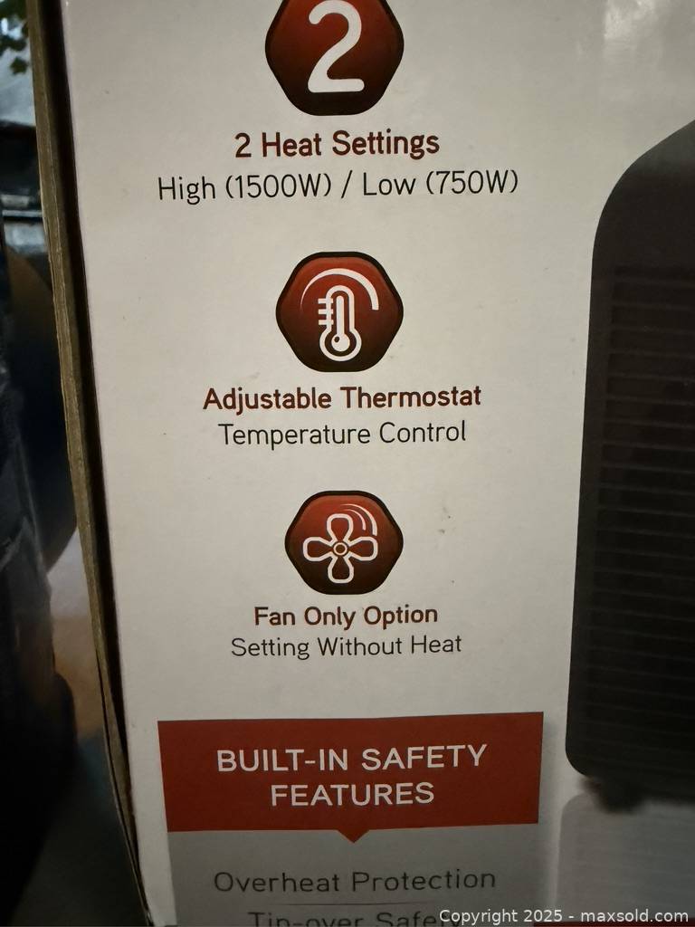 Konwin small fan heater | Maxsold