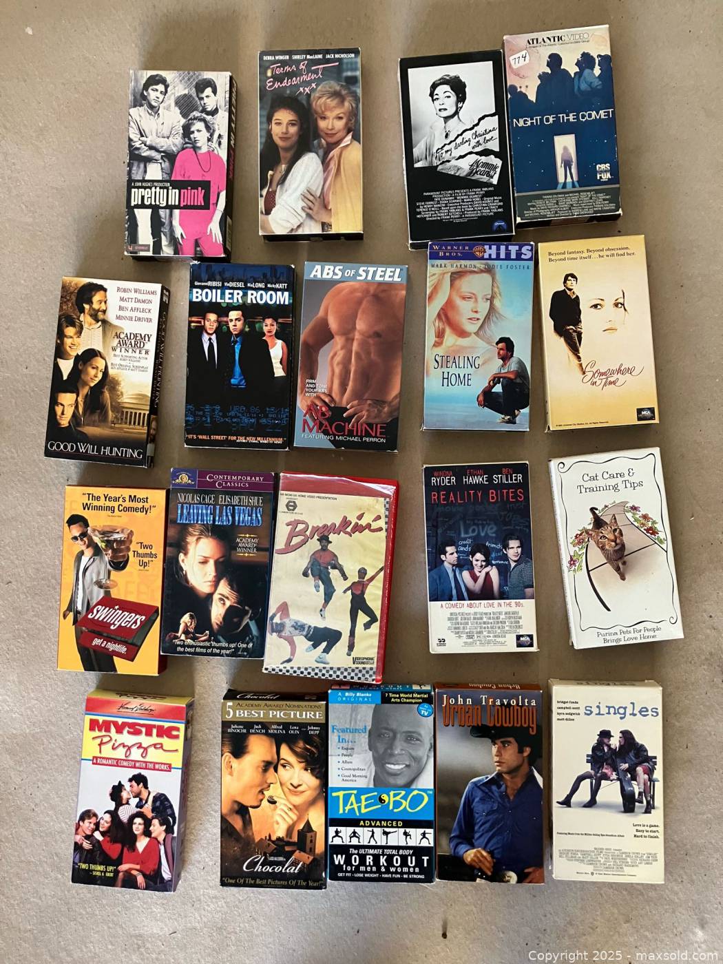 49 VHS movie and workout tapes | Maxsold