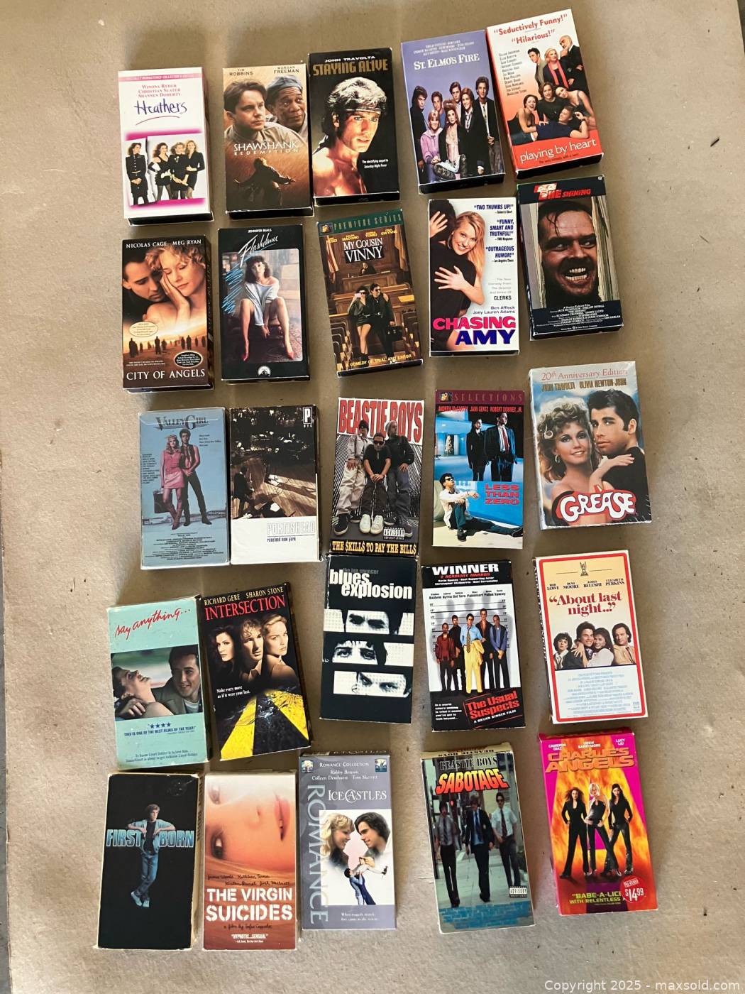 49 VHS movie and workout tapes | Maxsold