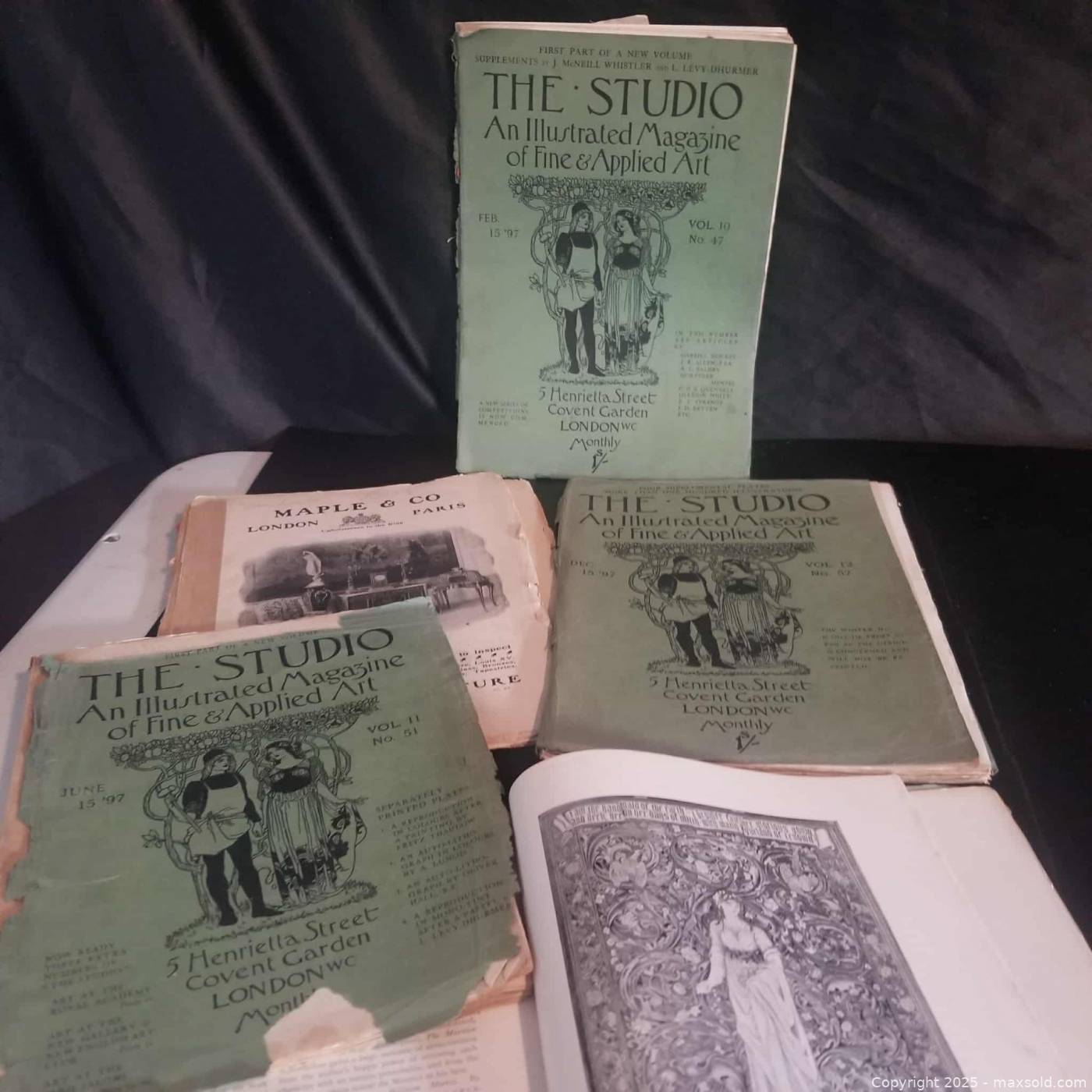 The Studio illustrated fine & applied art magazines, late 1890s | Maxsold
