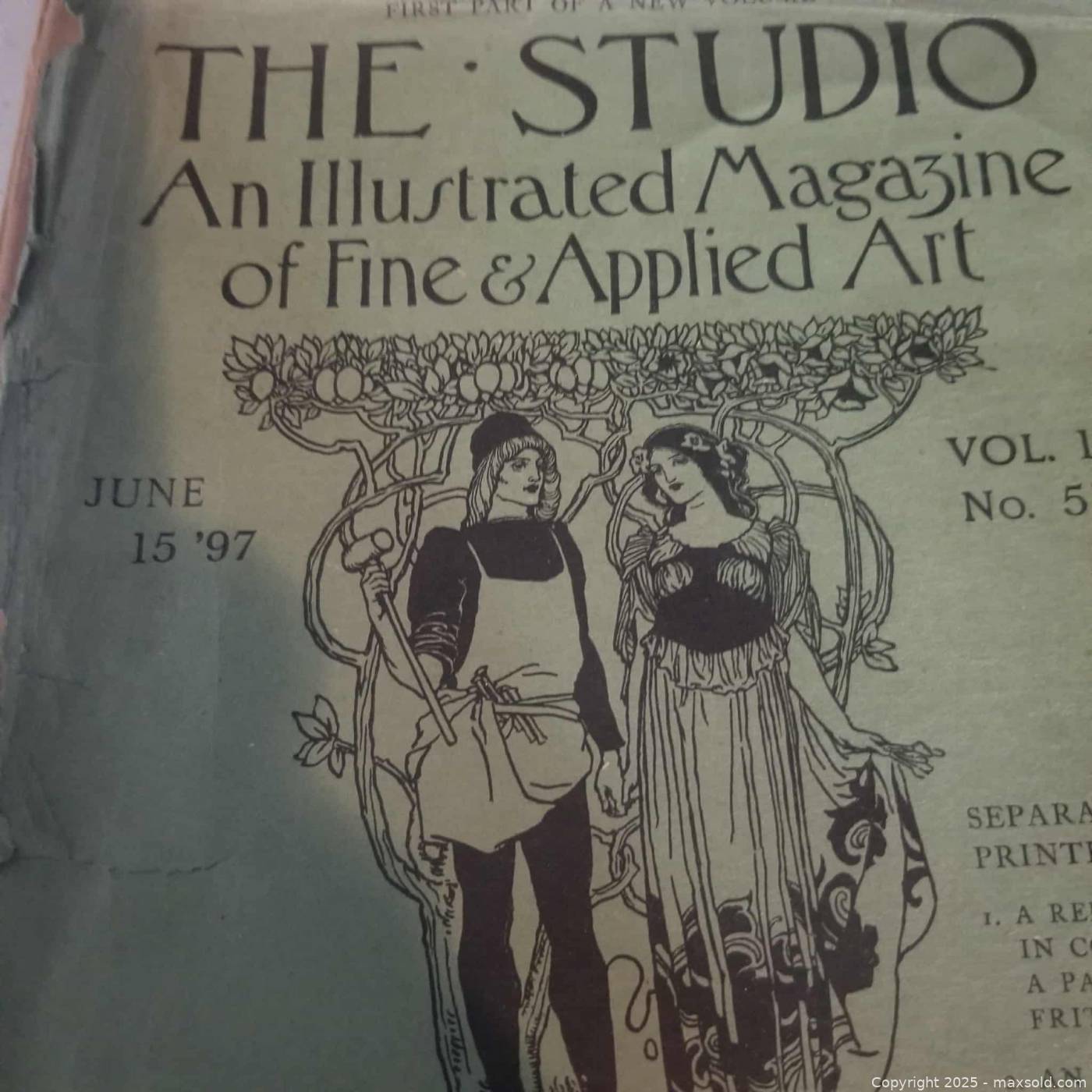 The Studio illustrated fine & applied art magazines, late 1890s | Maxsold