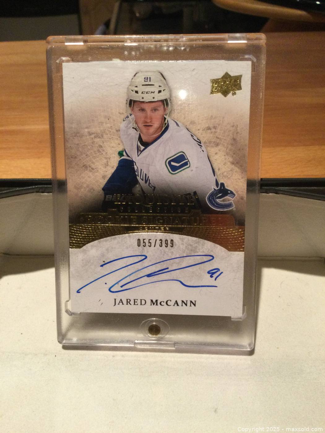 2015-16 Upper Deck Jared McCann Exquisite Rookie Signatures Autographed ...