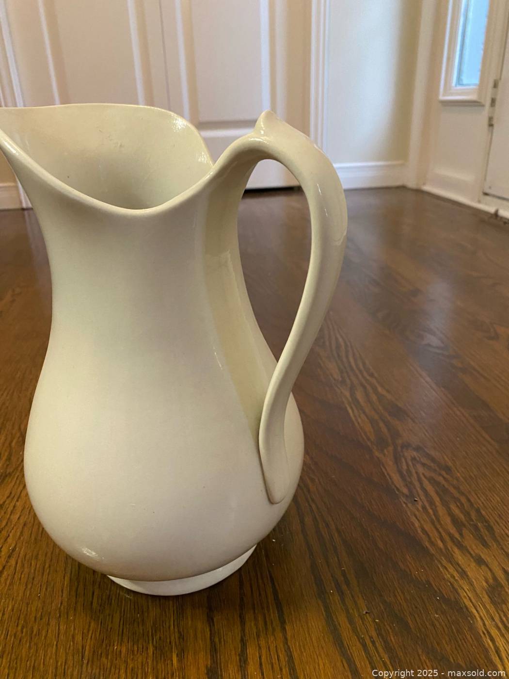 Antique White Ironstone Water Pitcher | Maxsold