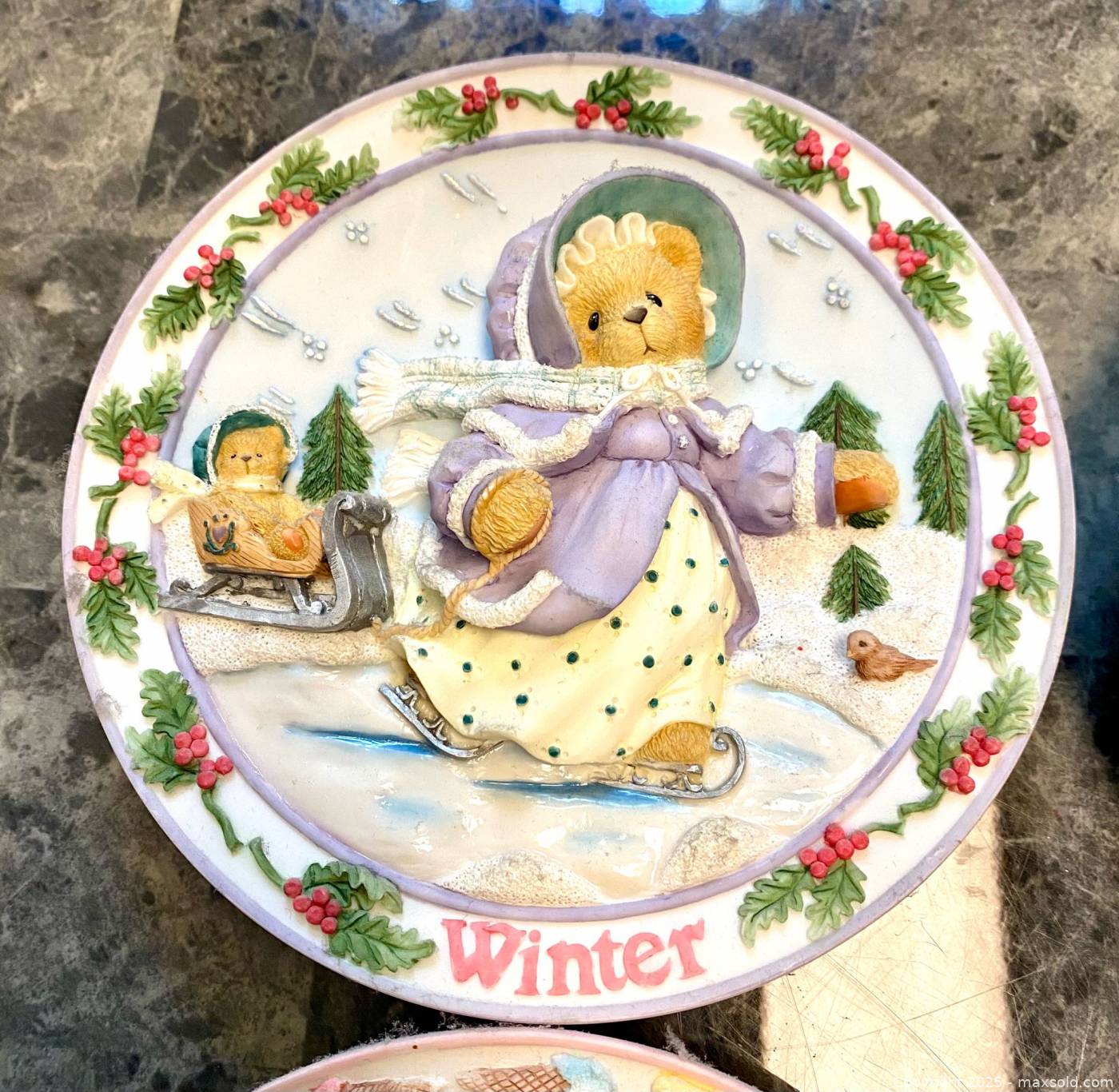 Cherished Teddies figurines and seasonal plates | Maxsold