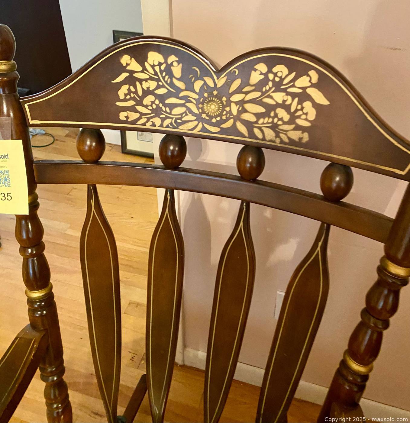 Vintage Virginia Wooden Rocking Chair | Maxsold