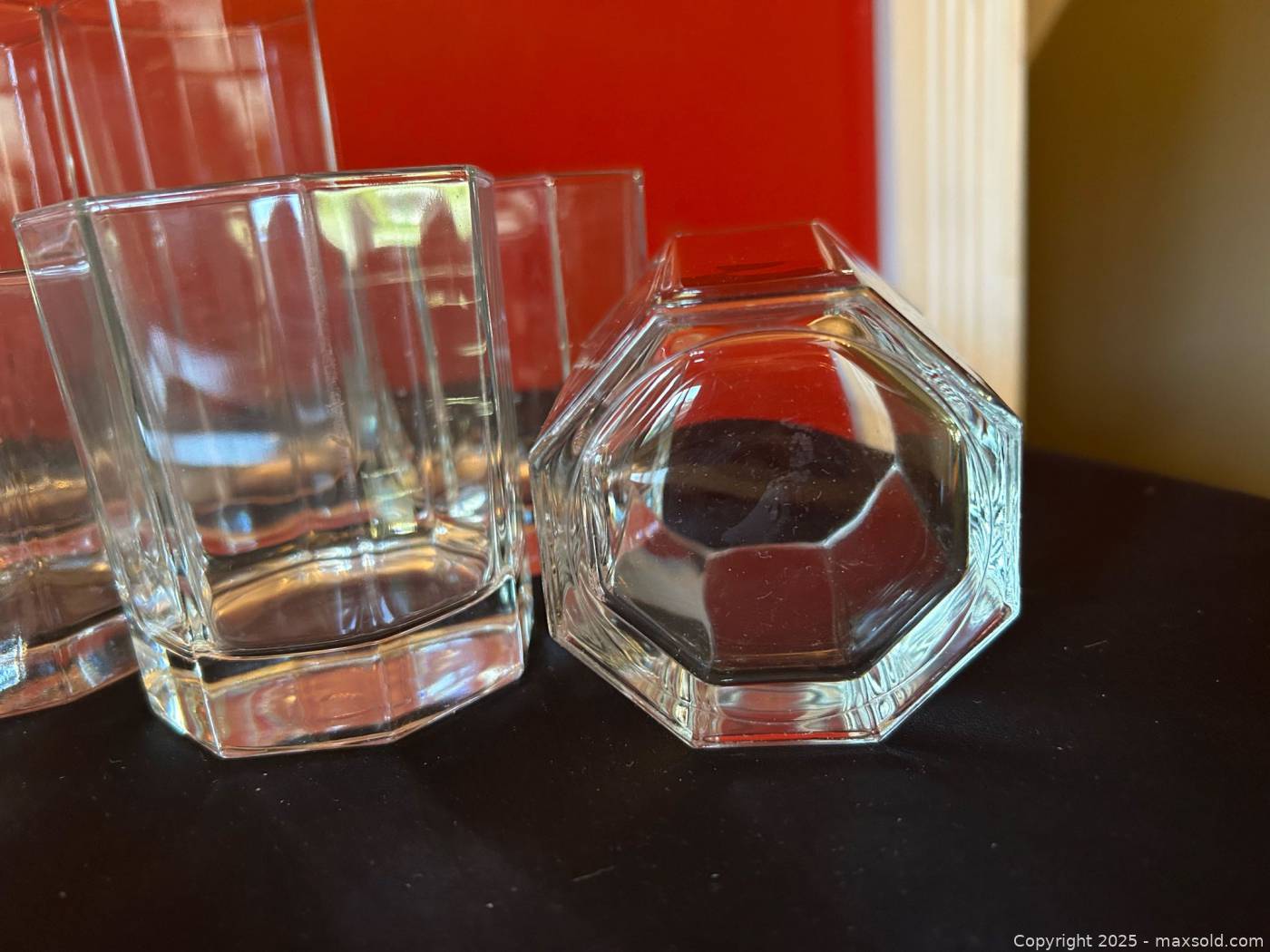 16-Piece Octagonal Clear Glass Tumbler Set | Maxsold