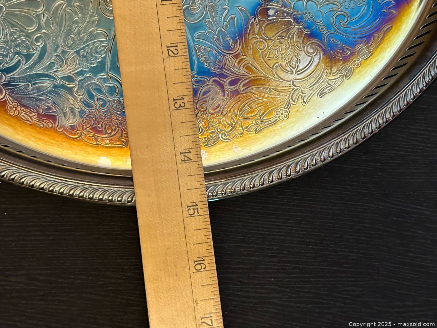 Essay electroplated brass presentation tray | Maxsold