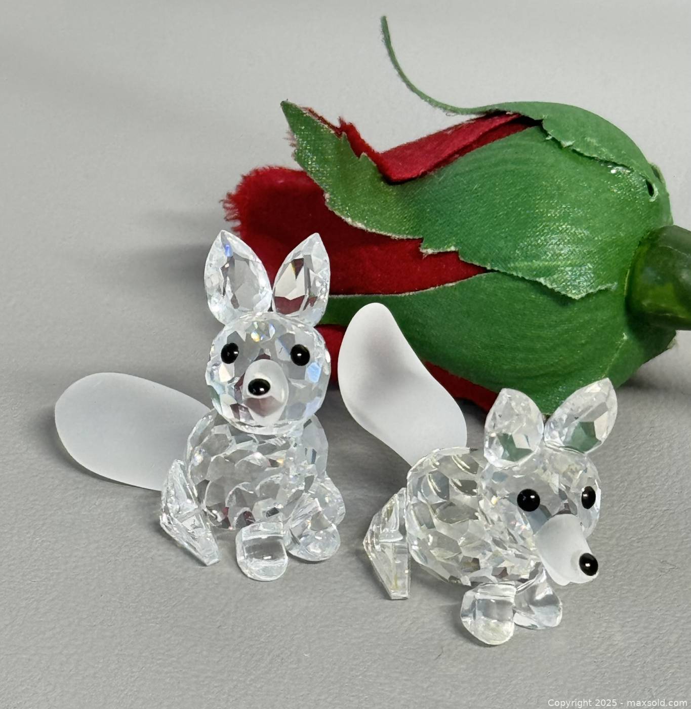 Swarovski crystal fox figurines | Maxsold