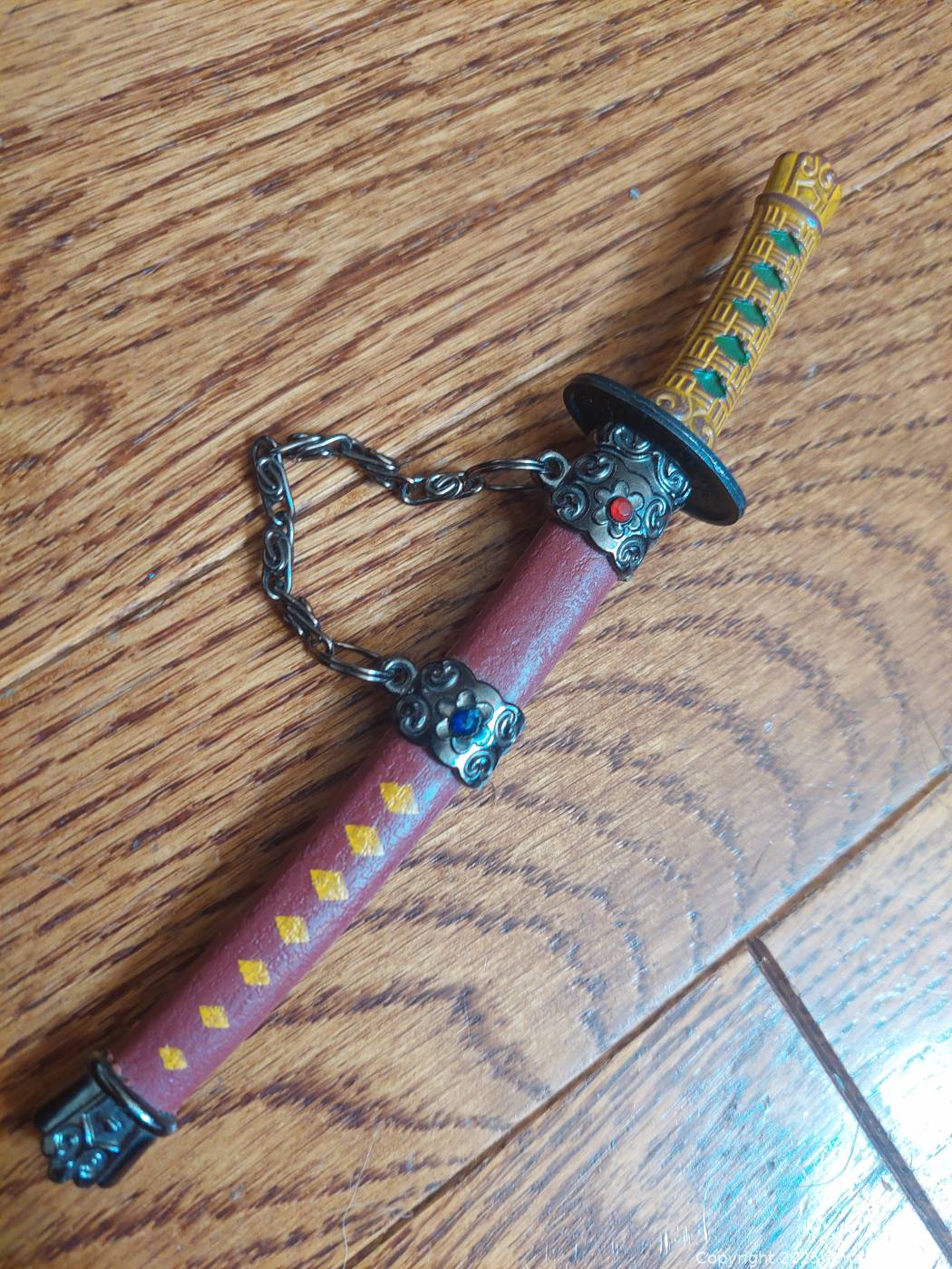 Vintage miniature samurai sword with scabbard 6" | Maxsold