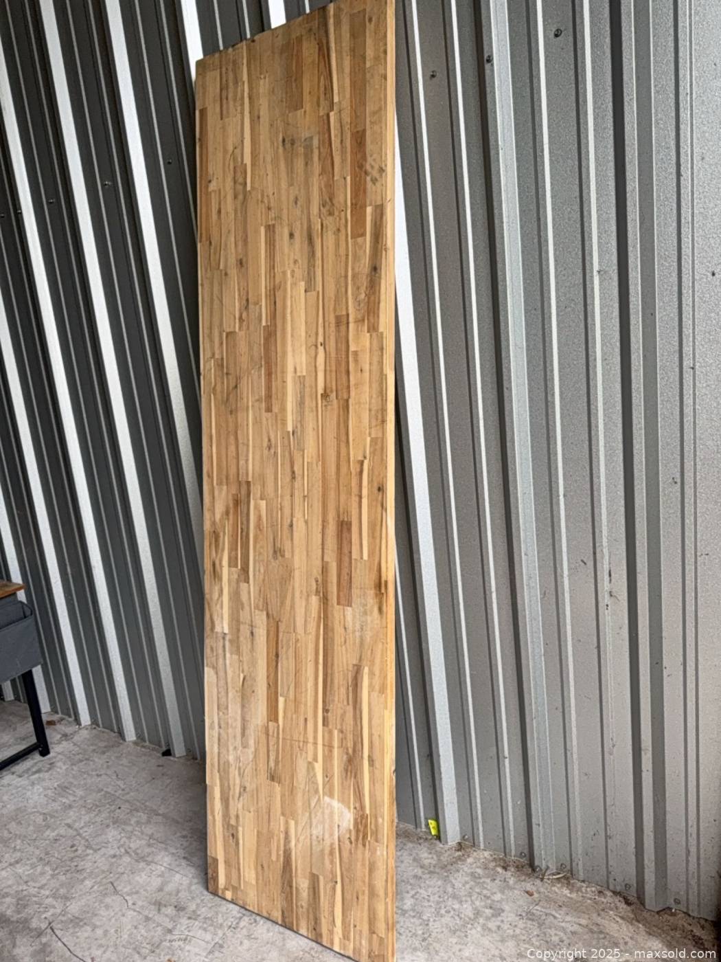 Unfinished wood tabletop slab 25x96x1.5 | Maxsold