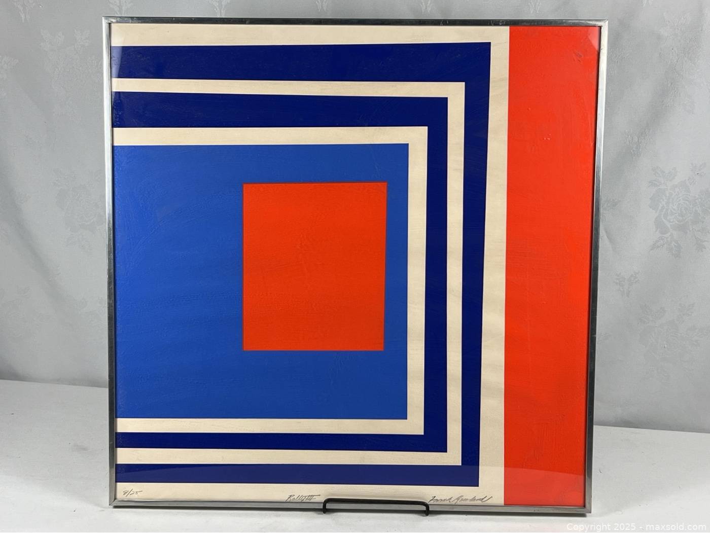 Frank Rowland “Rolly III” Abstract Print 24" | Maxsold