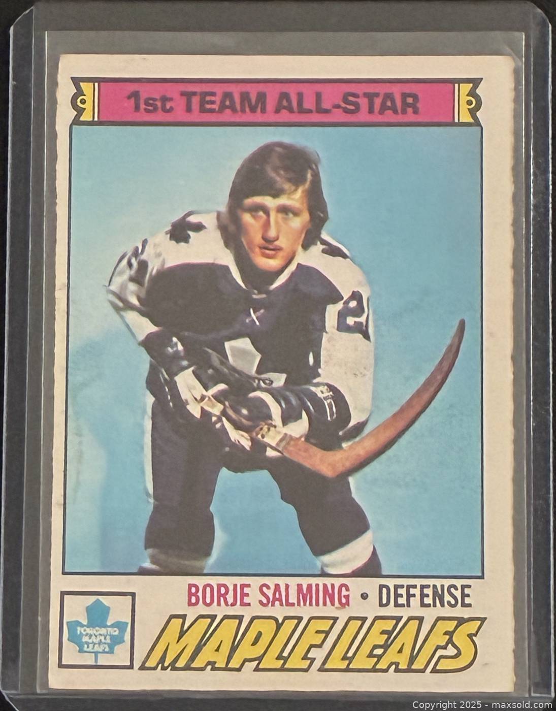 1977-78 O-Pee-Chee Borje Salming Card | Maxsold