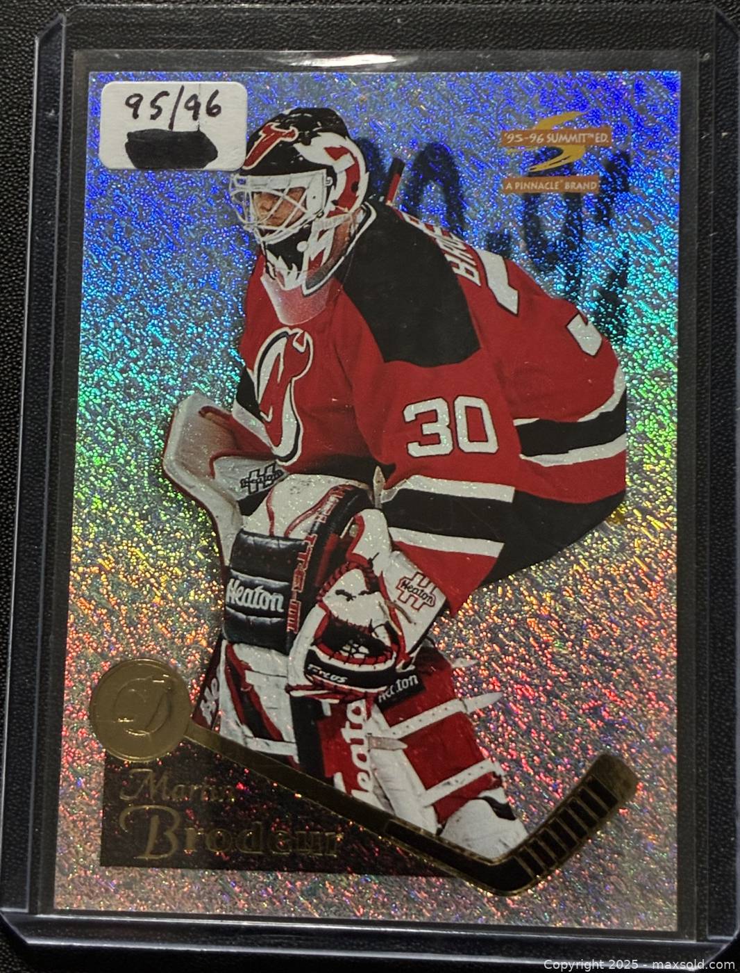 1995-96 Summit Martin Brodeur Artist's Proof Card | Maxsold
