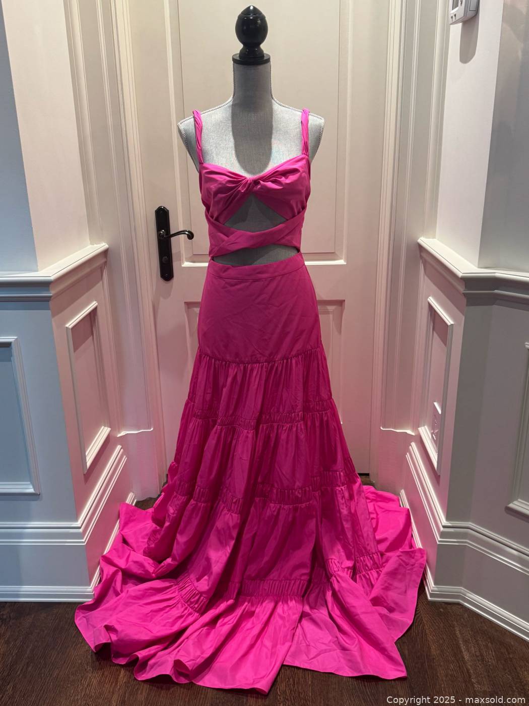Alexis Azalea Magenta Cutout Maxi Dress M NWT | Maxsold