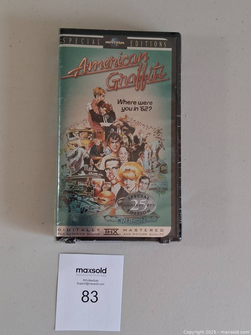 American Graffiti Sealed VHS Tape | Maxsold