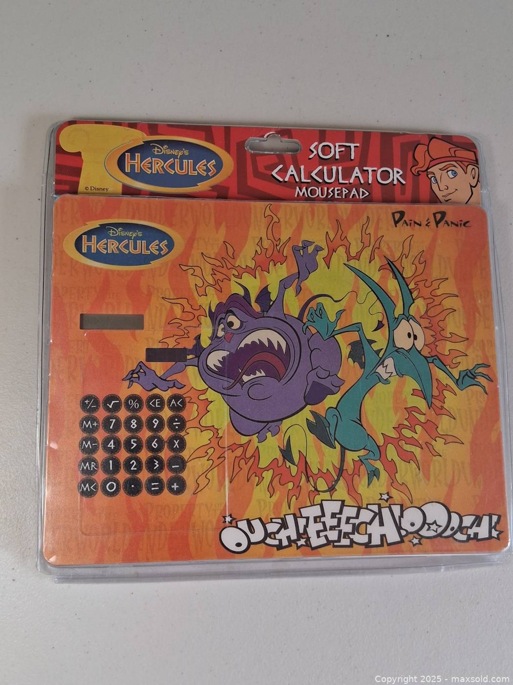 Disney Hercules soft calculator mousepad | Maxsold