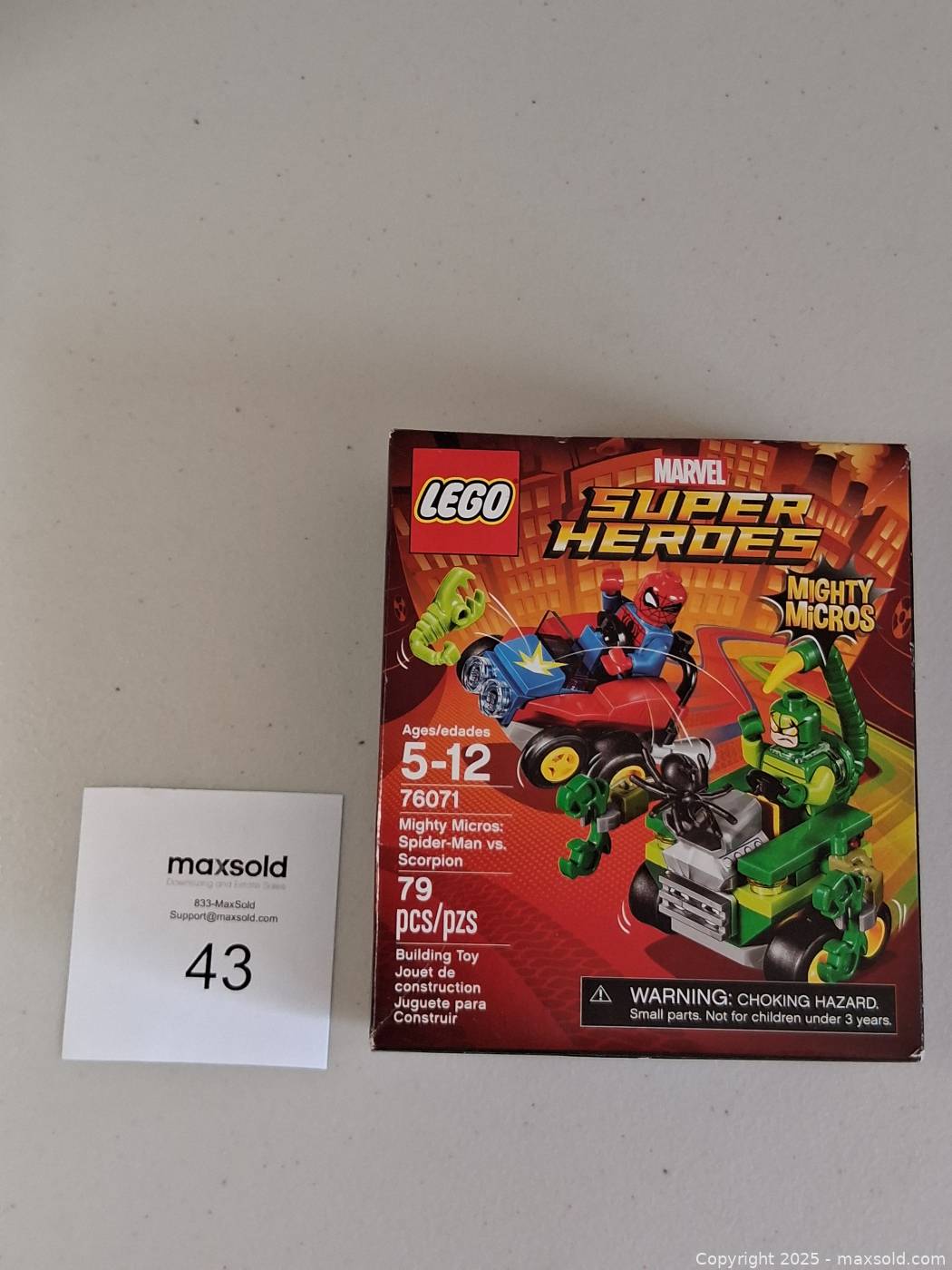 Lego 76071 Spider-Man vs Scorpion Set | Maxsold