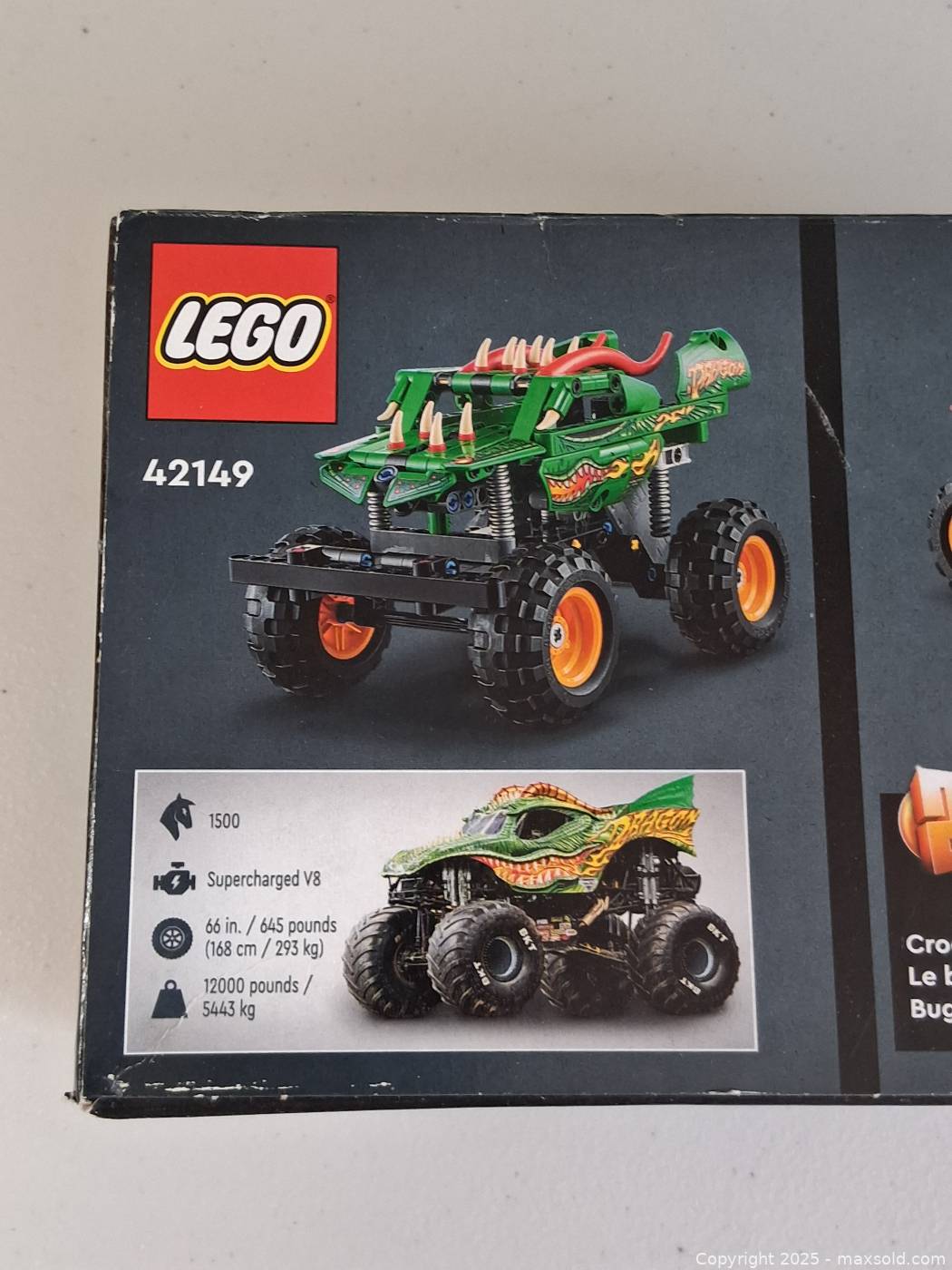 Sealed Lego Technic 42149 Monster Jam Dragon Set | Maxsold